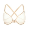 YANDW Women's Front Closure Sheer Mesh Bra Racerback See Through ...