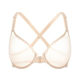 YANDW Women's Front Closure Sheer Mesh Bra Racerback See Through ...