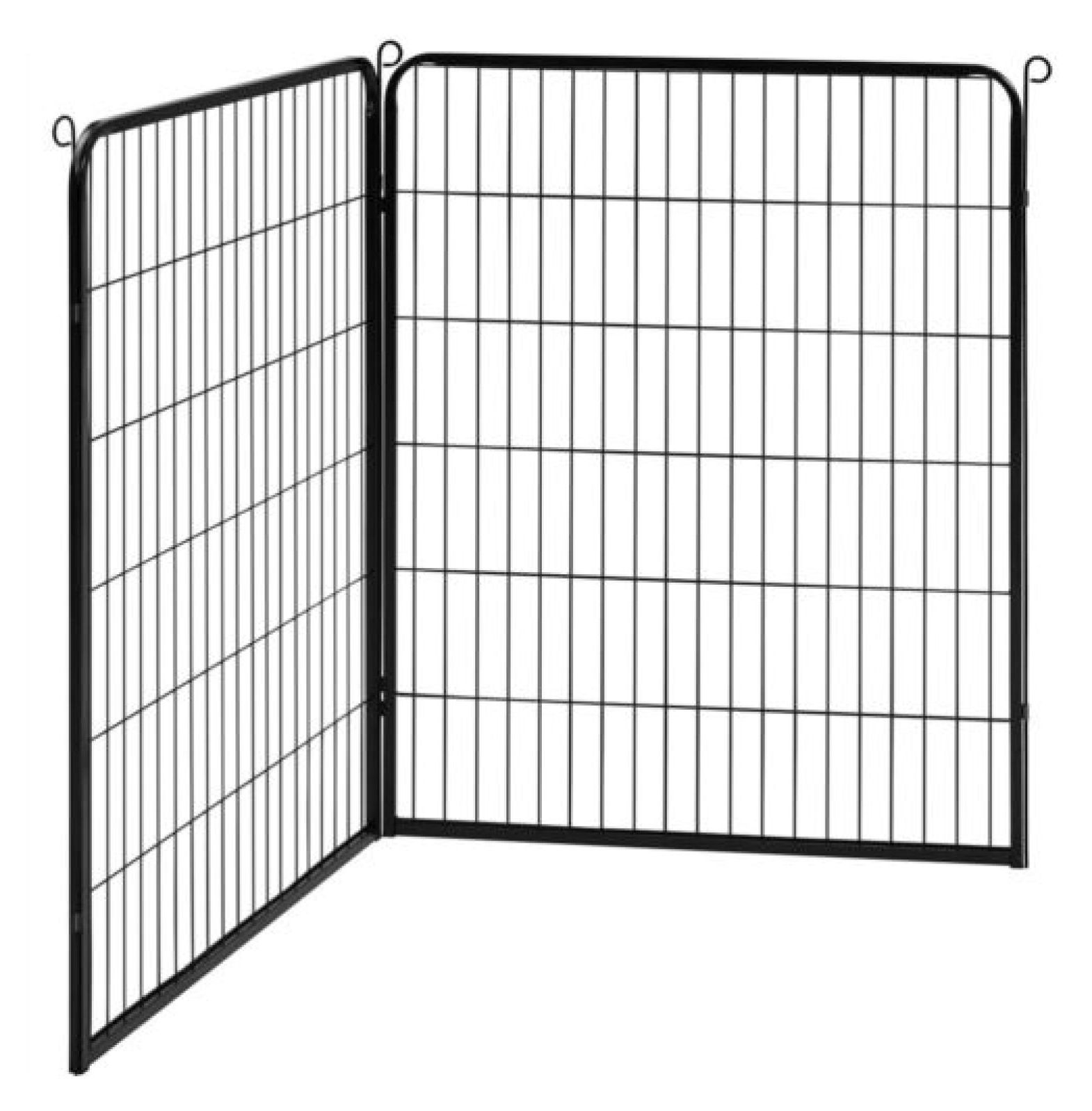 YANFEN 2 Panel Dog Playpen Metal Pet Puppy Playpen Small/Medium/Large ...