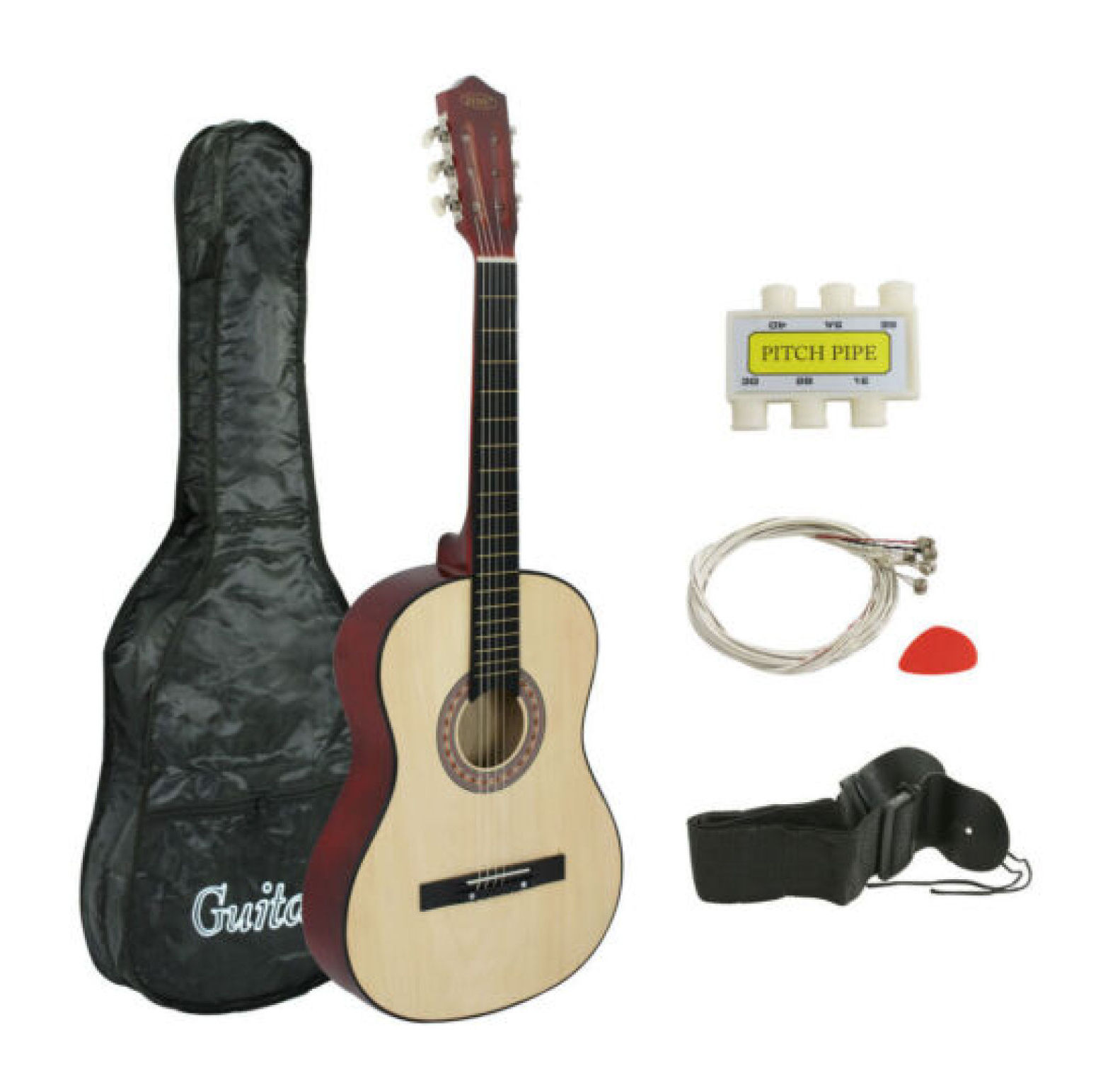 YANFEN 38" Acoustic Guitar Right Hand Beginner Starter Guitar with Bag ...