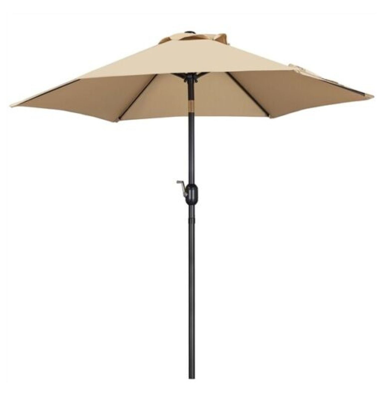 YANFEN 7.5/9/10/11FT Patio Market Umbrella with 6/8 Ribs Push Button ...