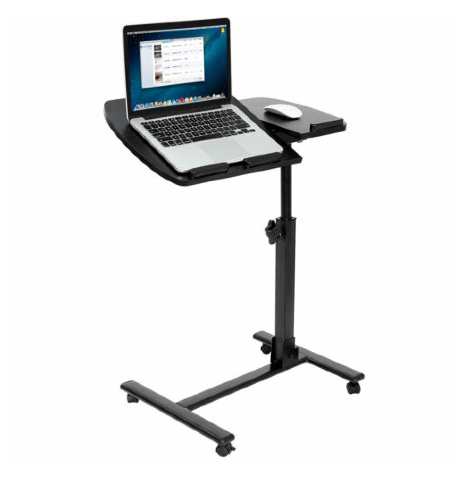 YANFEN Angle Height Adjustable Rolling Laptop Desk Notebook Table Stand ...