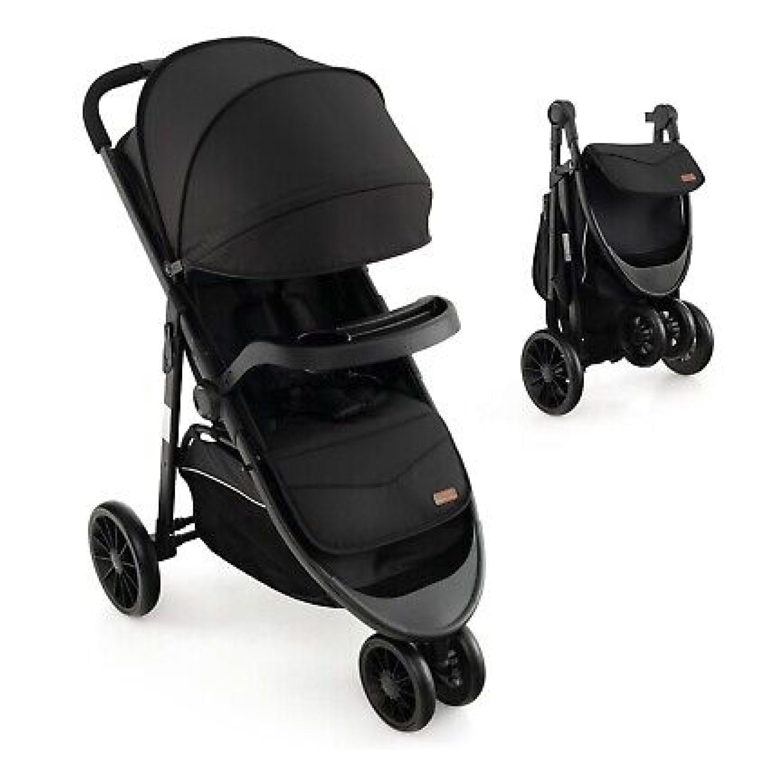 YANFEN Baby Jogging Stroller Jogger Travel System w/Adjustable Canopy ...