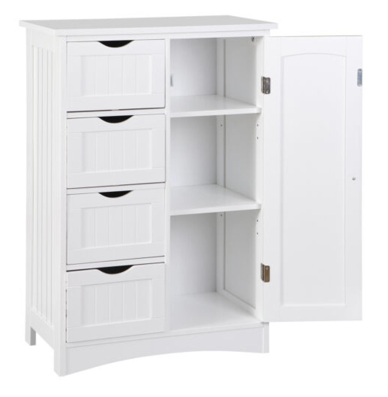 YANFEN Bathroom Floor Cabinet Wooden Freestanding Storage Cabinet ...