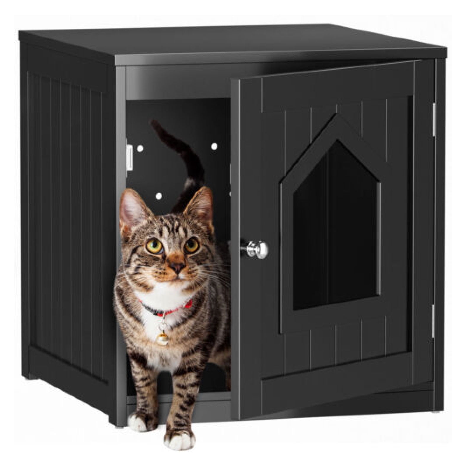 YANFEN Cat Hidden Litter Box Enclosure End Table Pet Crate Box Kitty Pet House Stand - Walmart.com