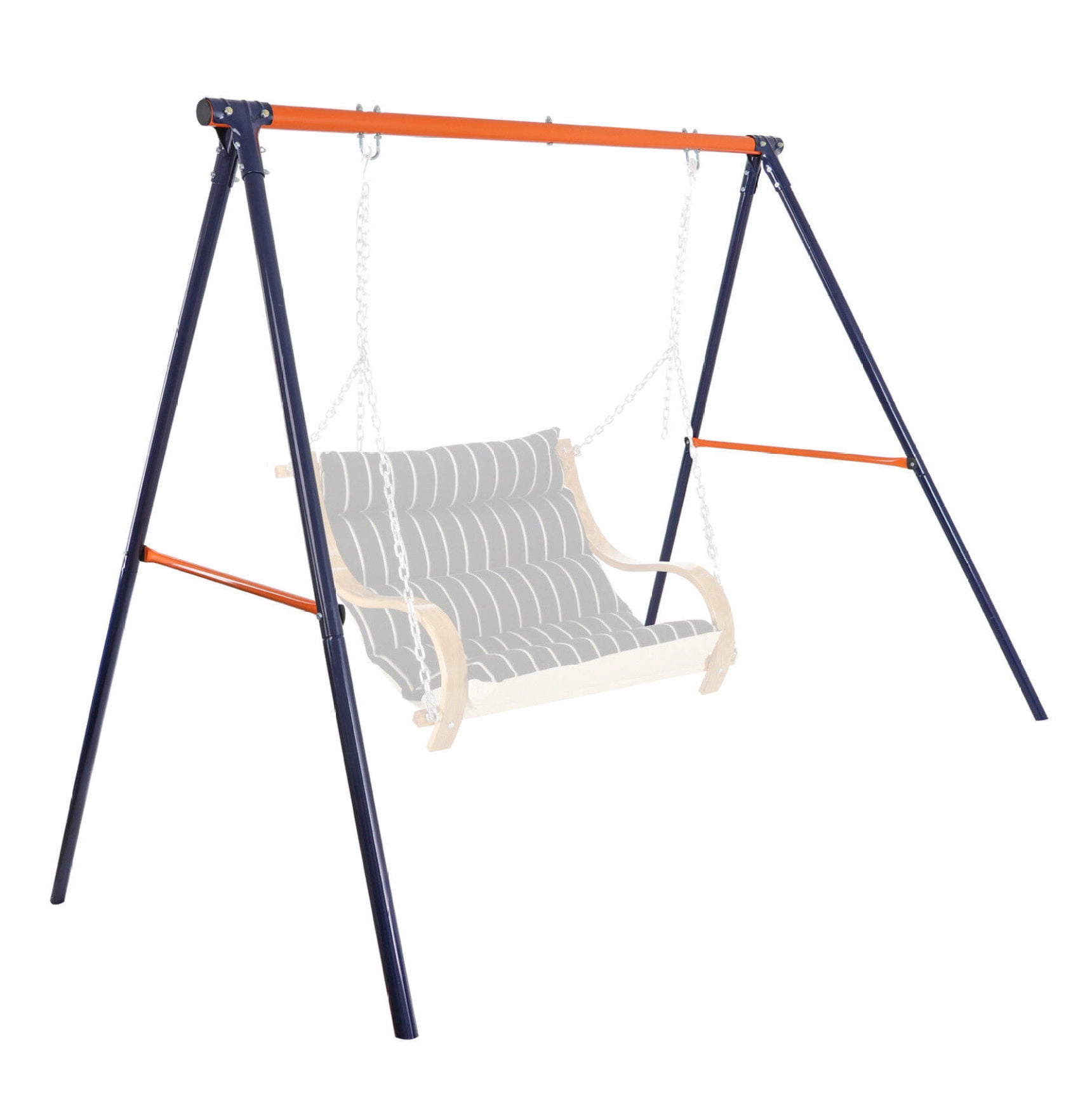 YANFEN Metal A-Frame Swing Set Frame Stand Fun Play Chair Kids Garden ...
