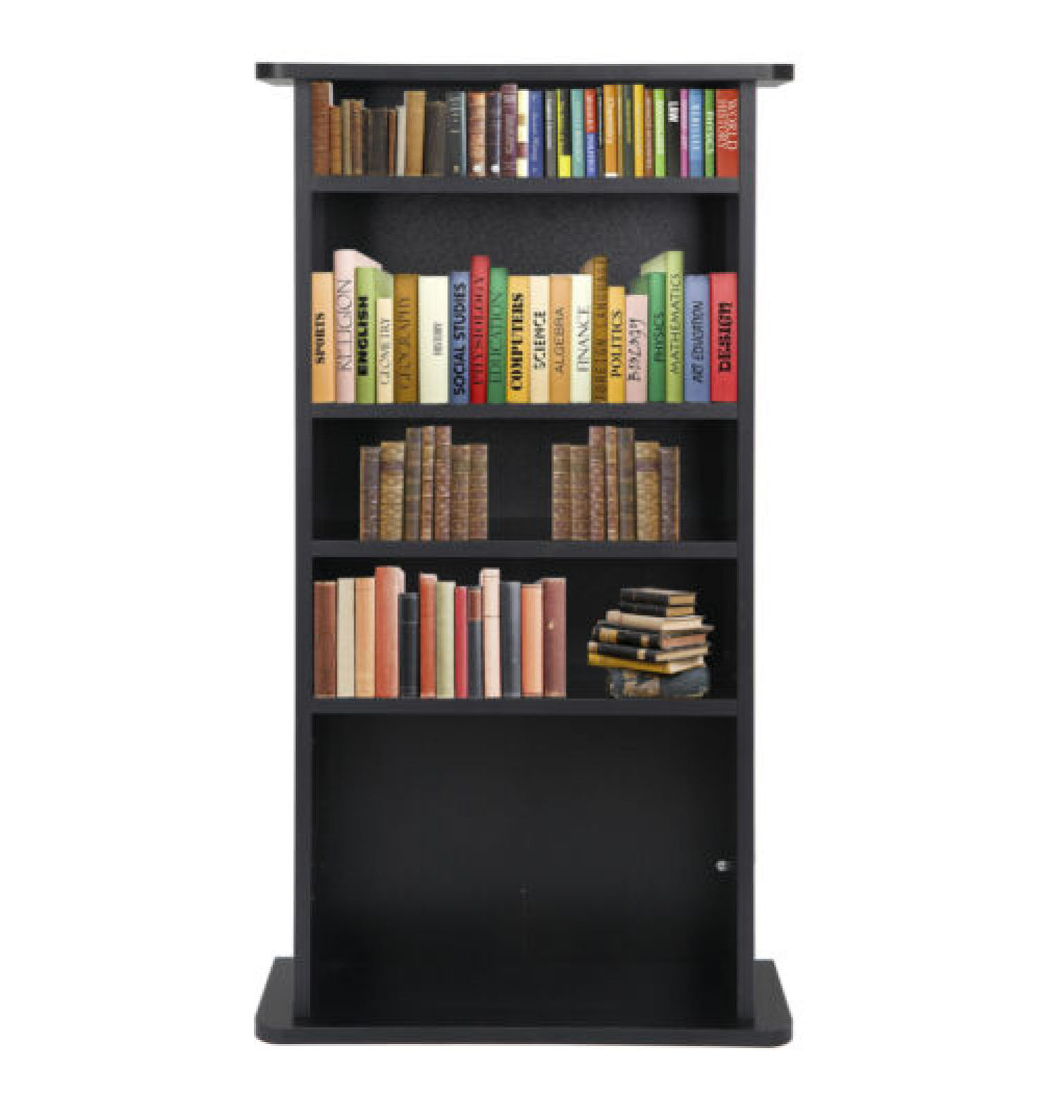 YANFEN Multimedia Storage Cabinet Media Rack Book Shelf Organizer Stand ...