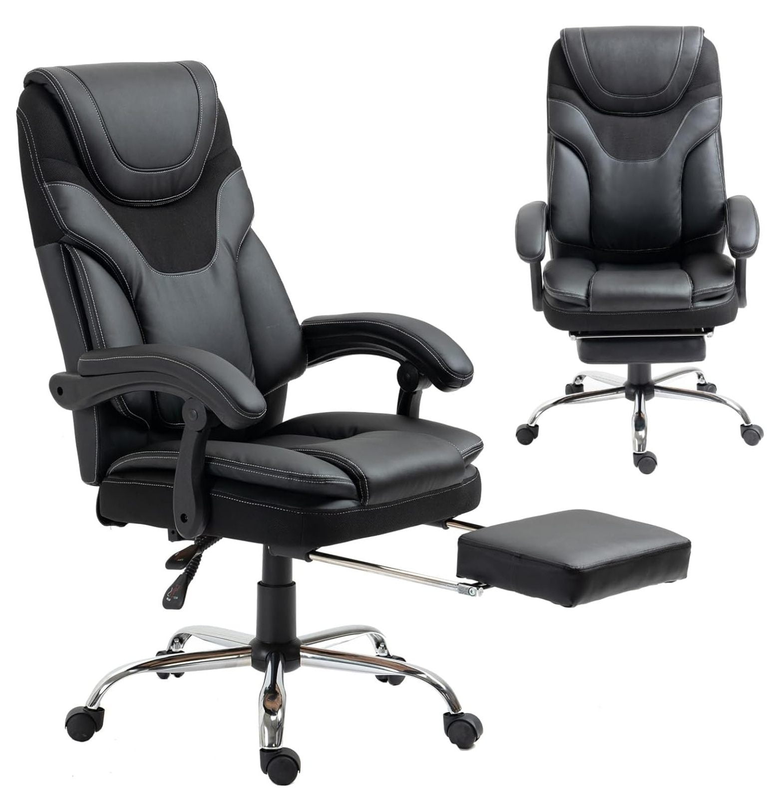 YANFEN Reclining Office Chair Task Chair Footrest, Ergonomic Chair with ...
