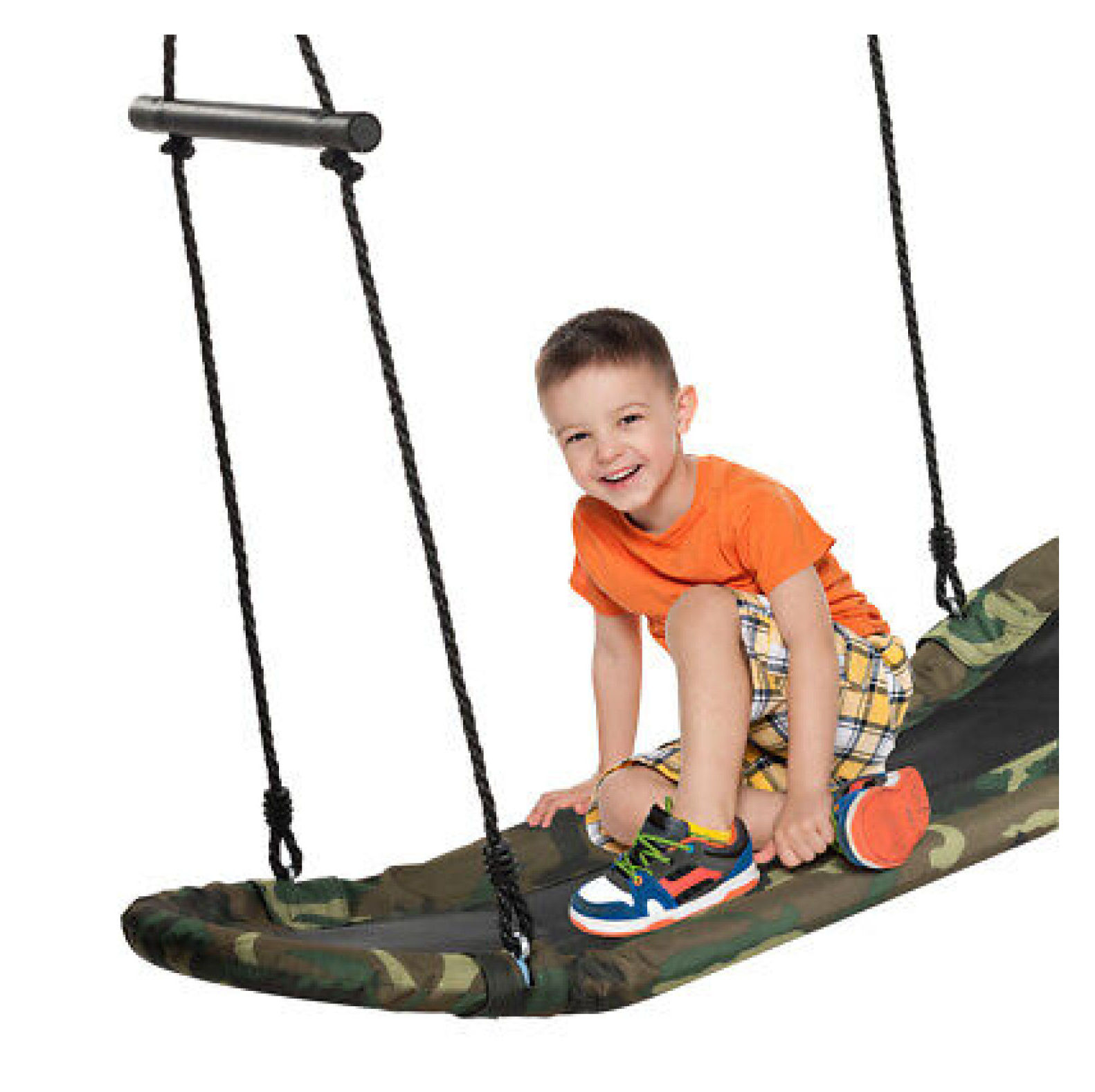 YANFEN Saucer Tree Swing Surf Kids Outdoor Adjustable Oval Platform ...