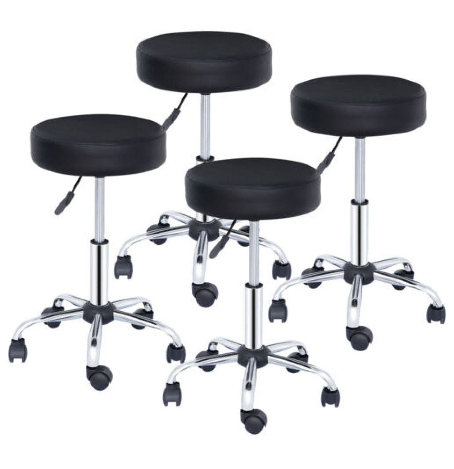 YANFEN Set of 1/2/4 Hydraulic Salon Stool for Massage Spa Swivel Rolling Office Chair - Walmart.com