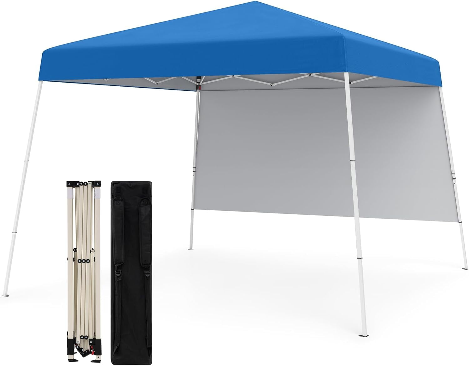 YANG2，10x10 FT Pop Up Canopy with Sidewall, UPF 50+ Easy Setup Outdoor ...
