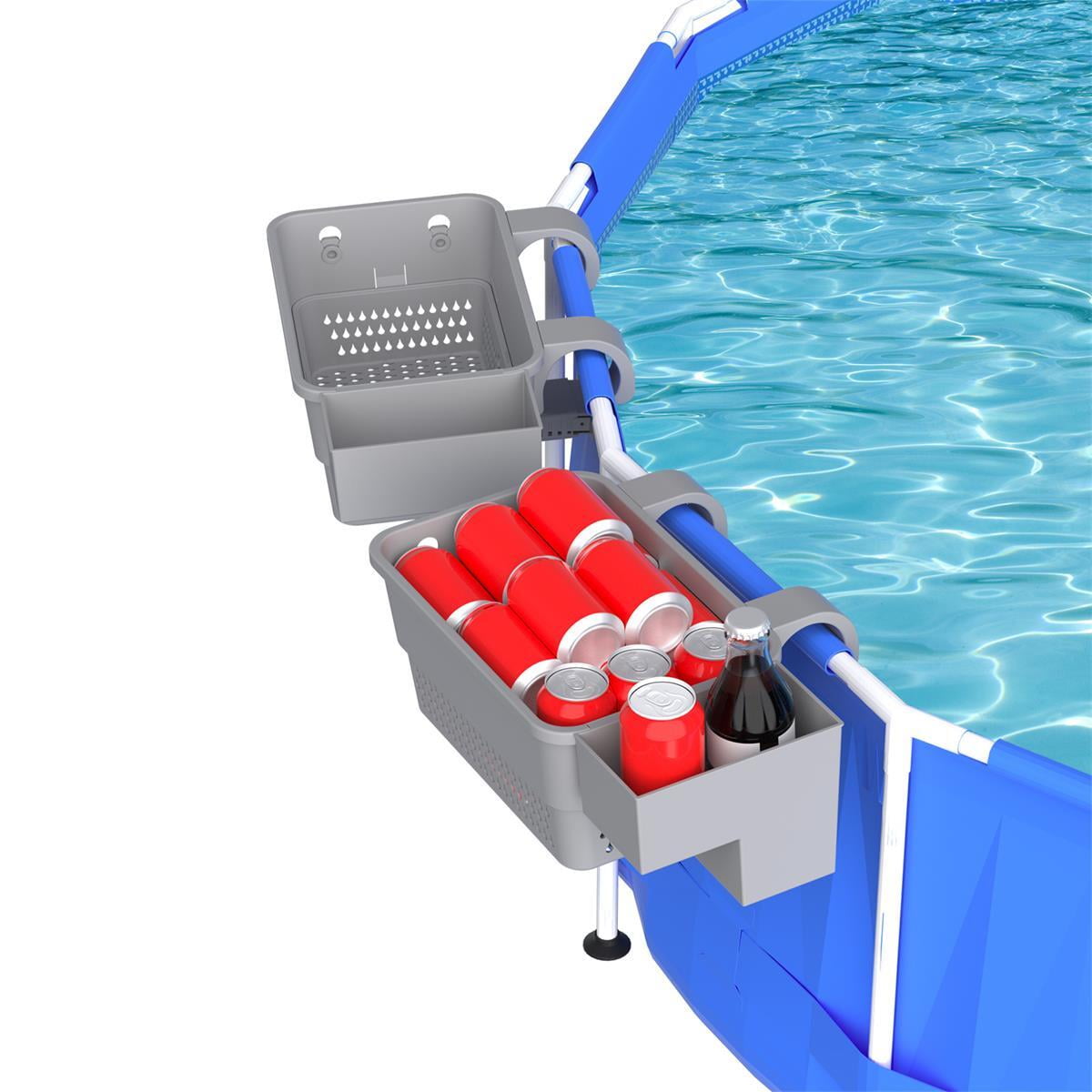 YANG2， 2-Pack Above Ground Poolside Storage Baskets - Weather-Resistant ...