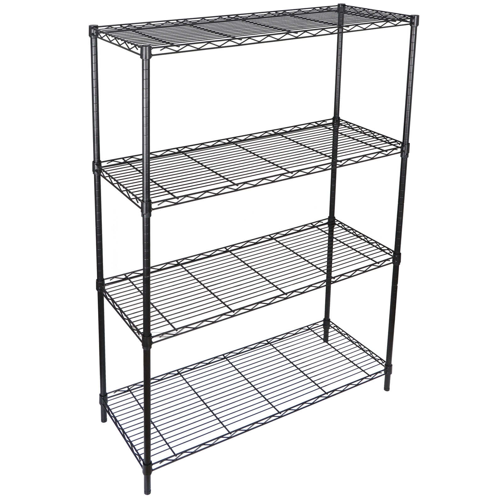 YANG2，3/4/5-Tier Shelves Wire Unit Rack Large Space Storage Rolling ...