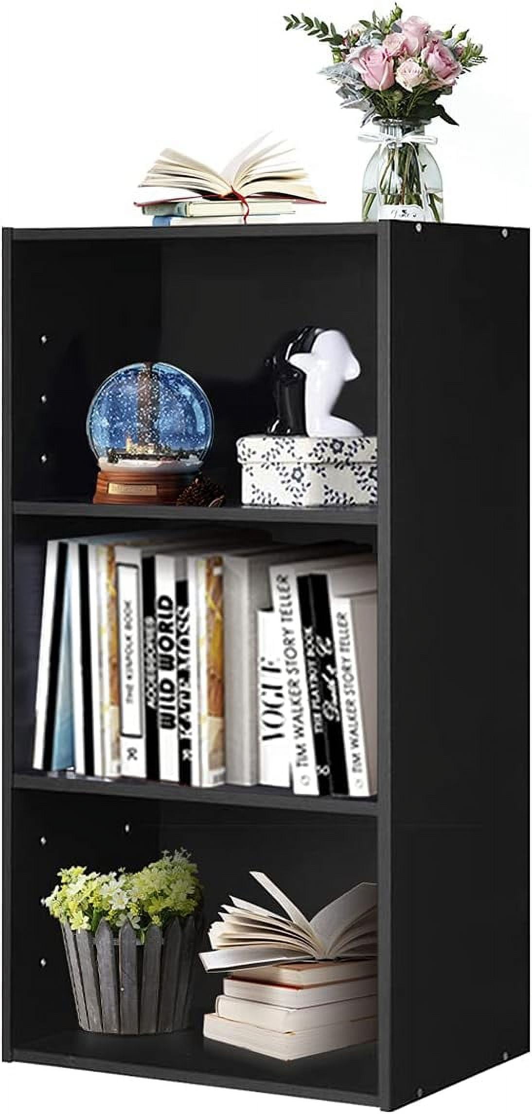 YANG2 3 Shelf Bookcase Book Shelves Open Storage Cabinet Multi ...