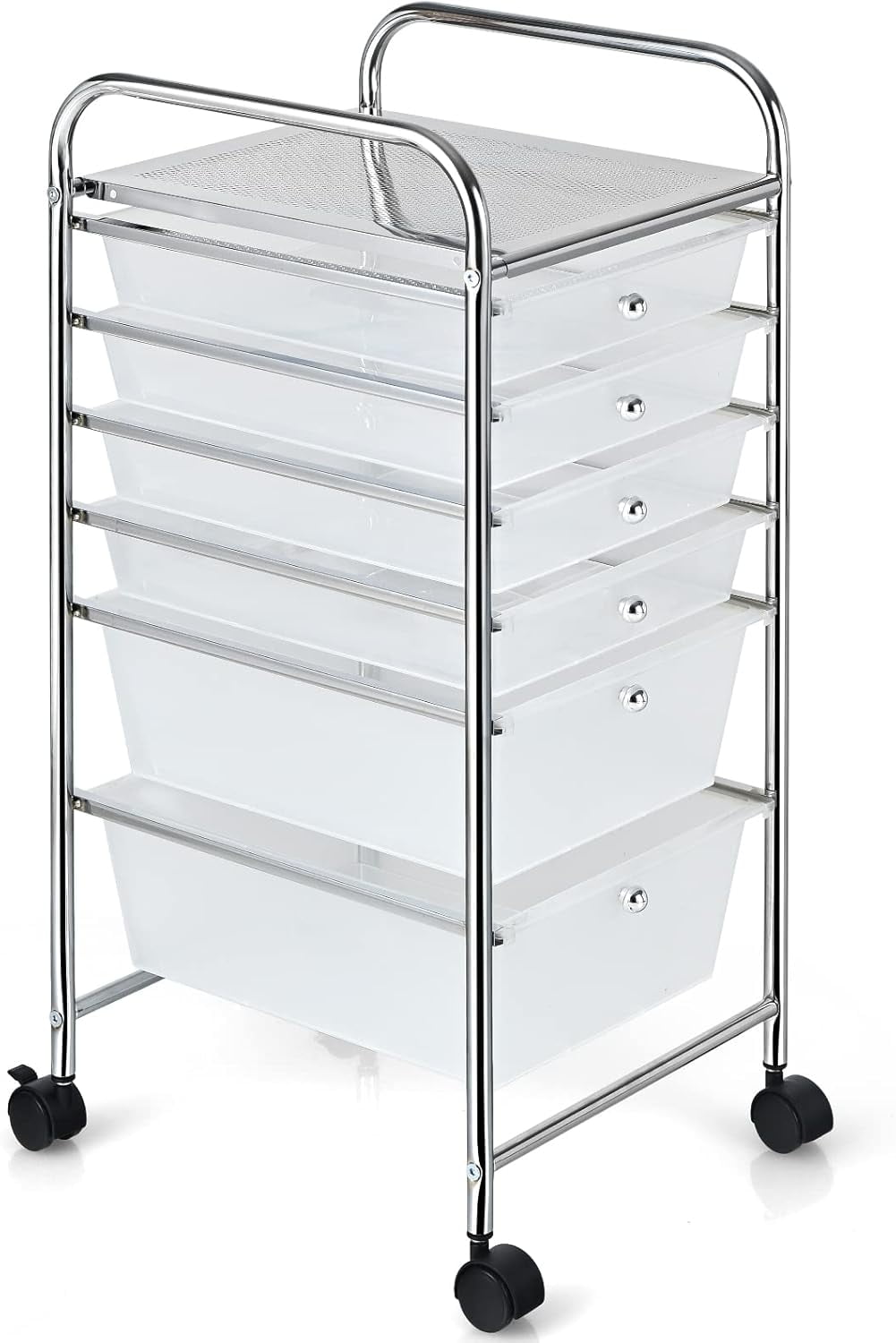 YANG2 6-Drawer Rolling Storage Cart, Multifunctional Art Craft ...