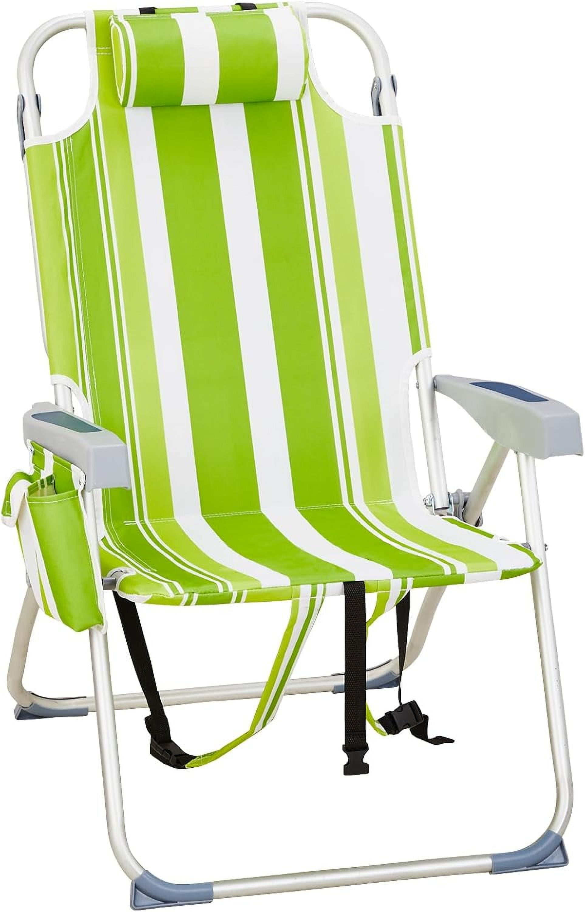 YANG2 Backpack Beach Chair, 5 Level Adjustable Positions Beach Chair ...