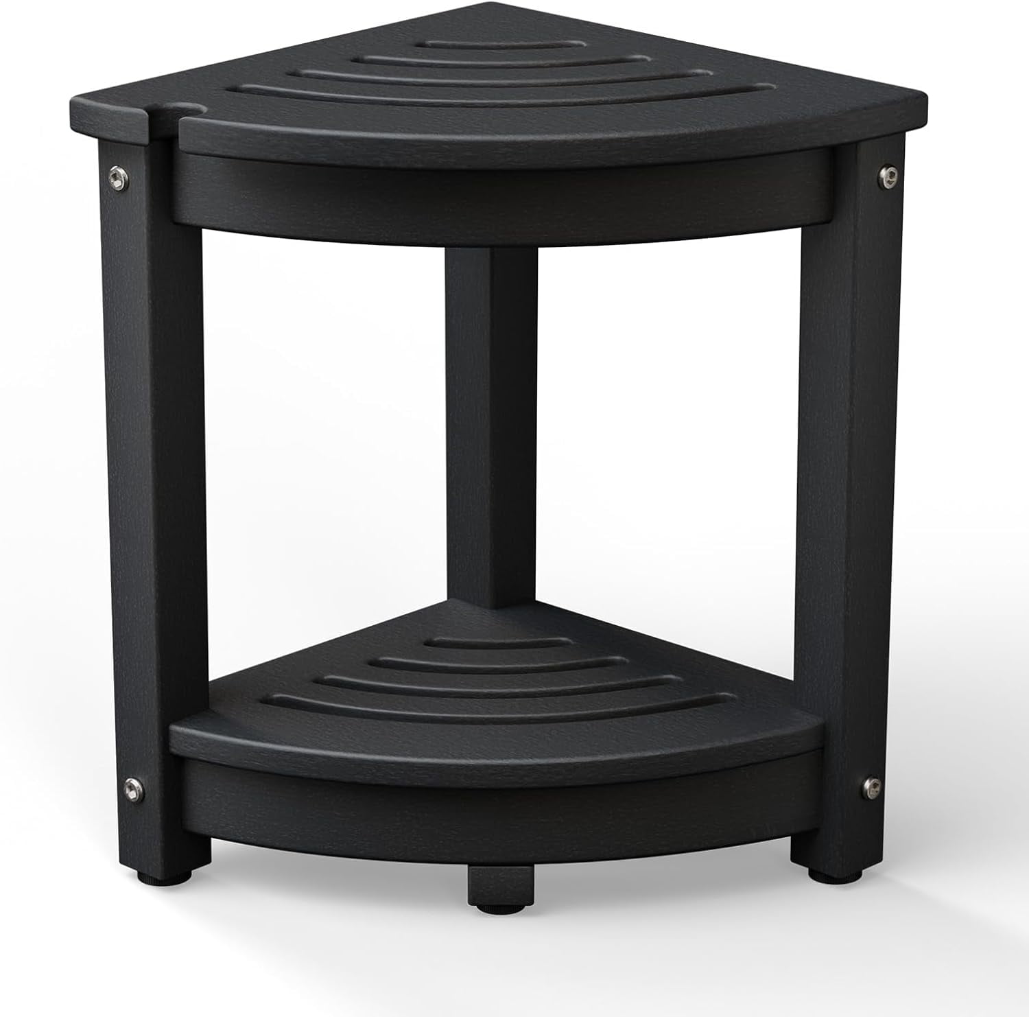 YANG2 Outdoor Side Table, HDPE Space-Saving Patio Side Table Corner ...
