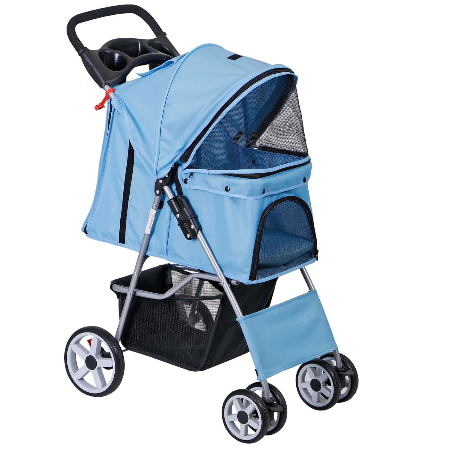 YANG2 Pet Stroller for Dogs, Cat Strolling Cart Foldable Travel Carrier ...