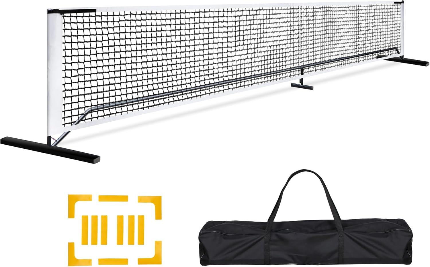 YANG2 Pickleball Set with Net for Driveway, Portable Pickle Ball Net ...