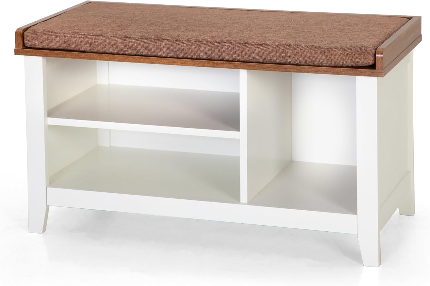 YANG2 Shoe Storage Bench with Removable Padded Seat Cushion, Premium ...