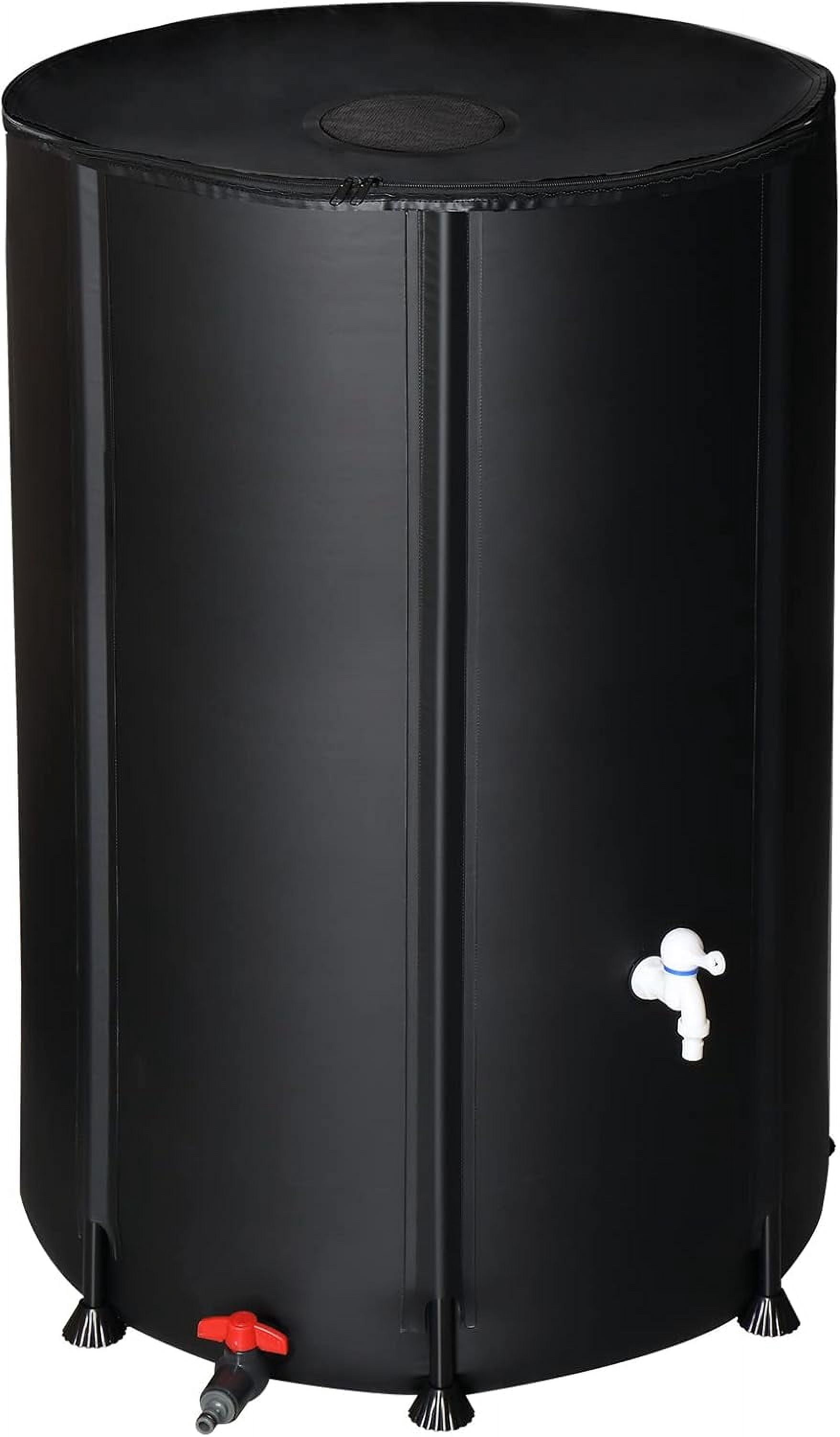 YANG2 Upgraded 100 Gallon Collapsible Rain Barrel, Portable Water ...
