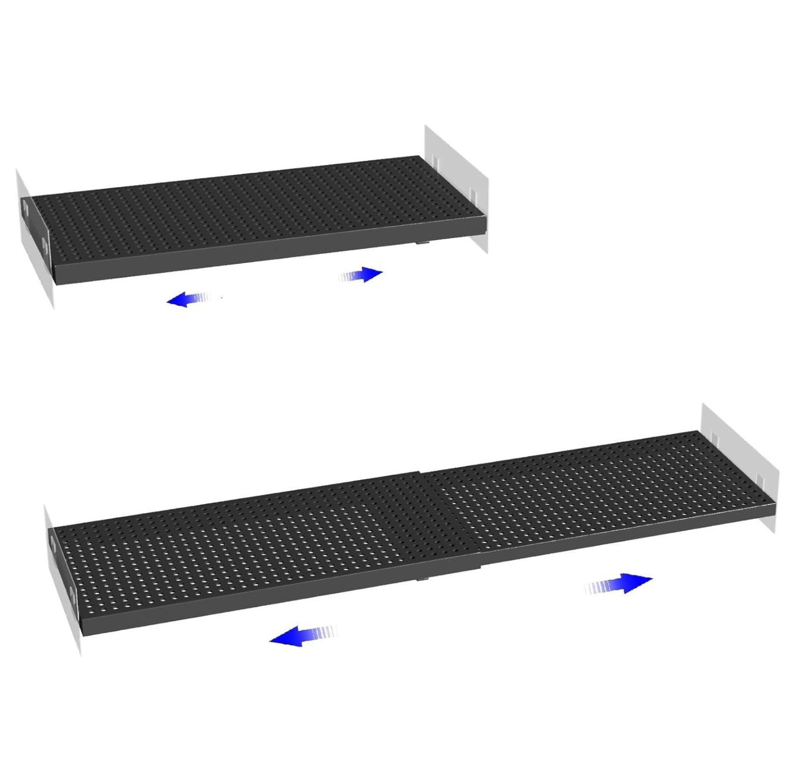 YANG97 Expandable Closet Shelf Organizer, Adjustable Shelves ...