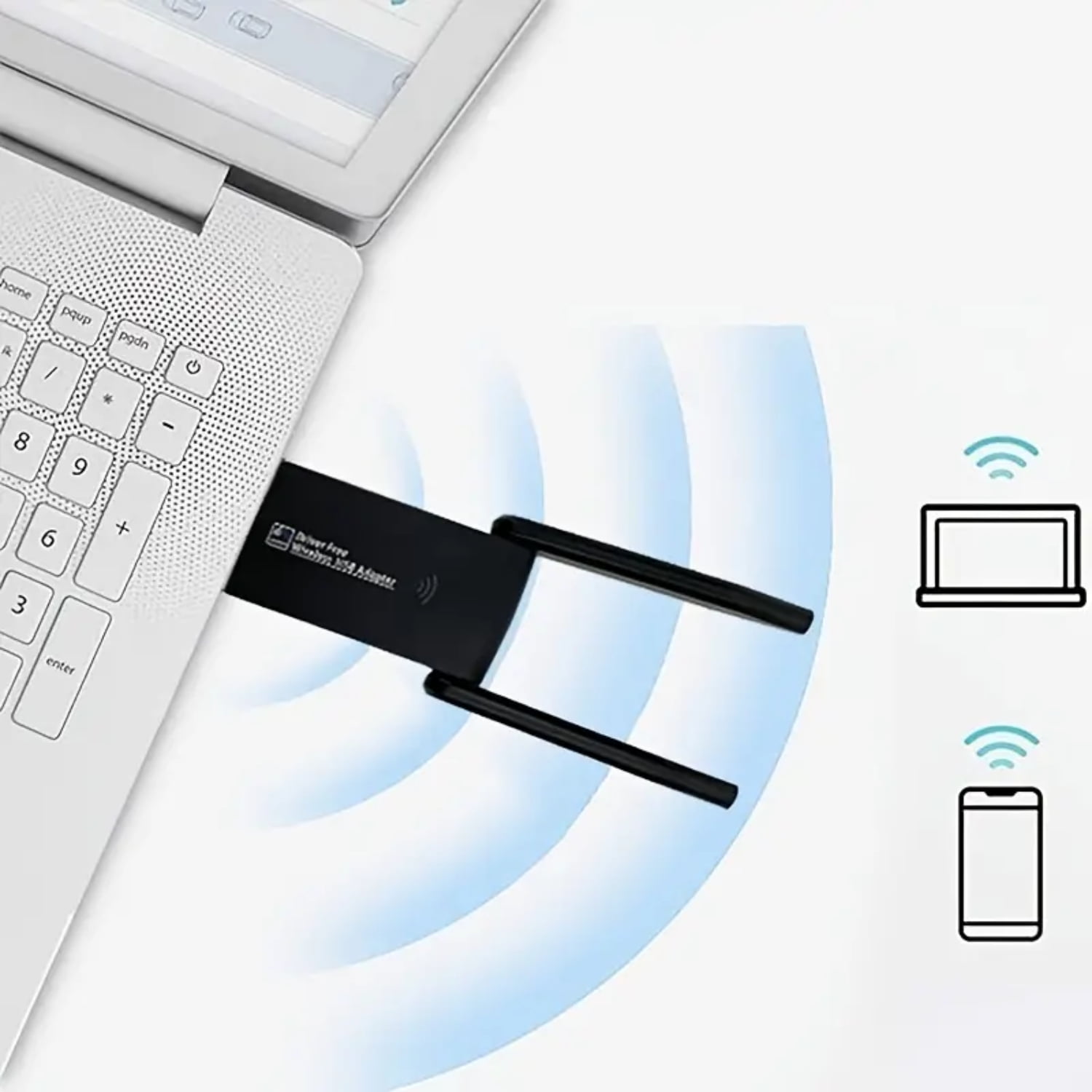 YANGCYY High-Speed 1300Mbps Dual Antenna USB WiFi Adapter for PC ...