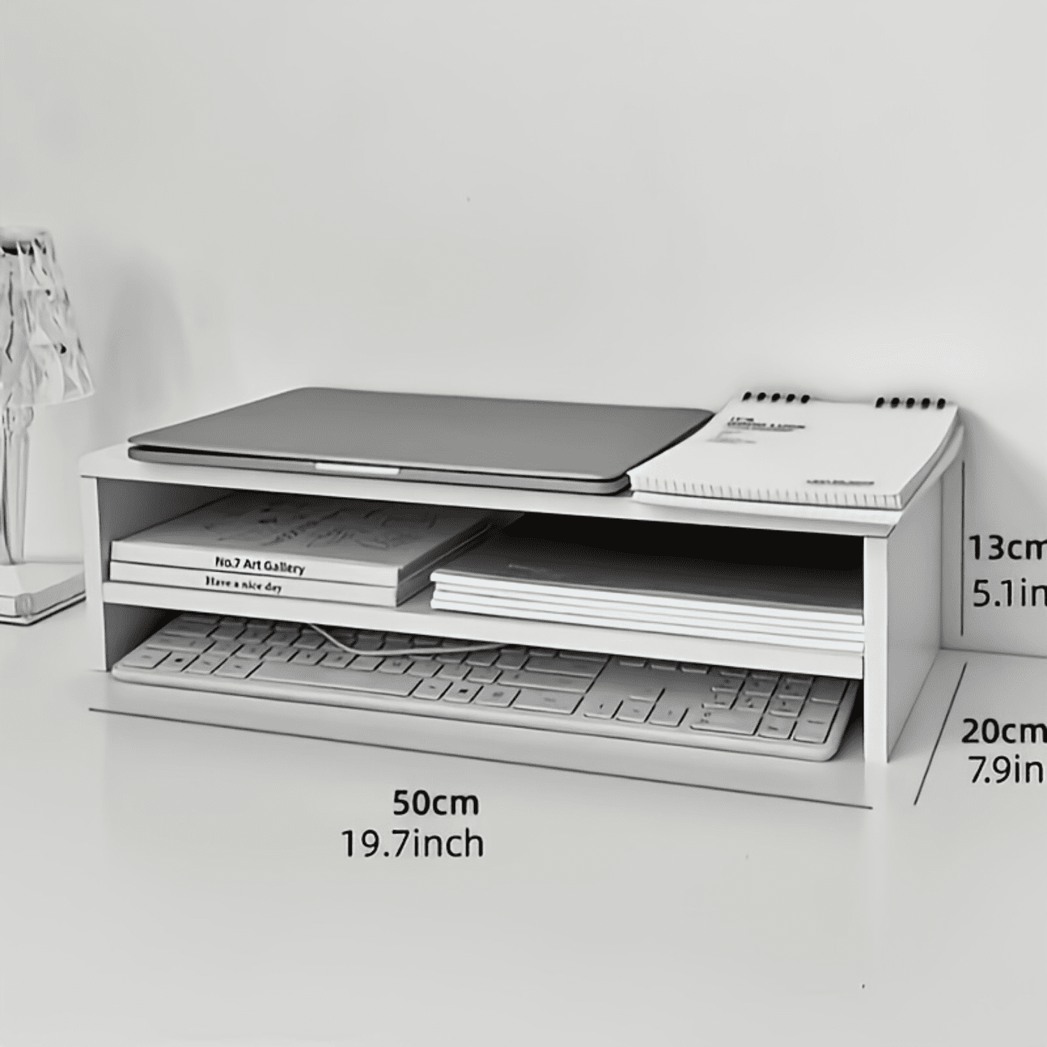 YANGCYY Improve Your Workstation with this Elevated Computer Stand Rack ...