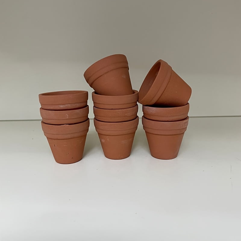 YANGCYY Small Mini Terracotta Ceramic Pottery Planter - 100pcs 1.3 Inch ...