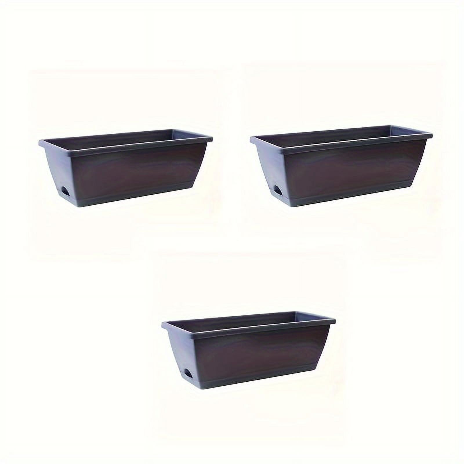 YANGCYY Versatile Indoor & Outdoor Style Rectangular Plastic Planters ...