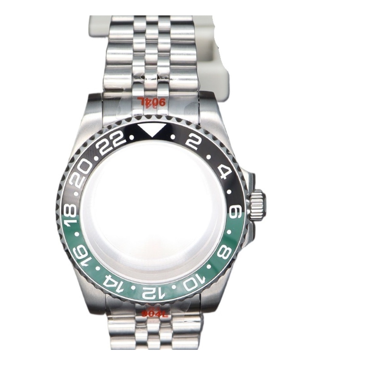 YANGJD 40mm Stainless Steel Watch Case 5-link Bracelet Fit For Seiko ...