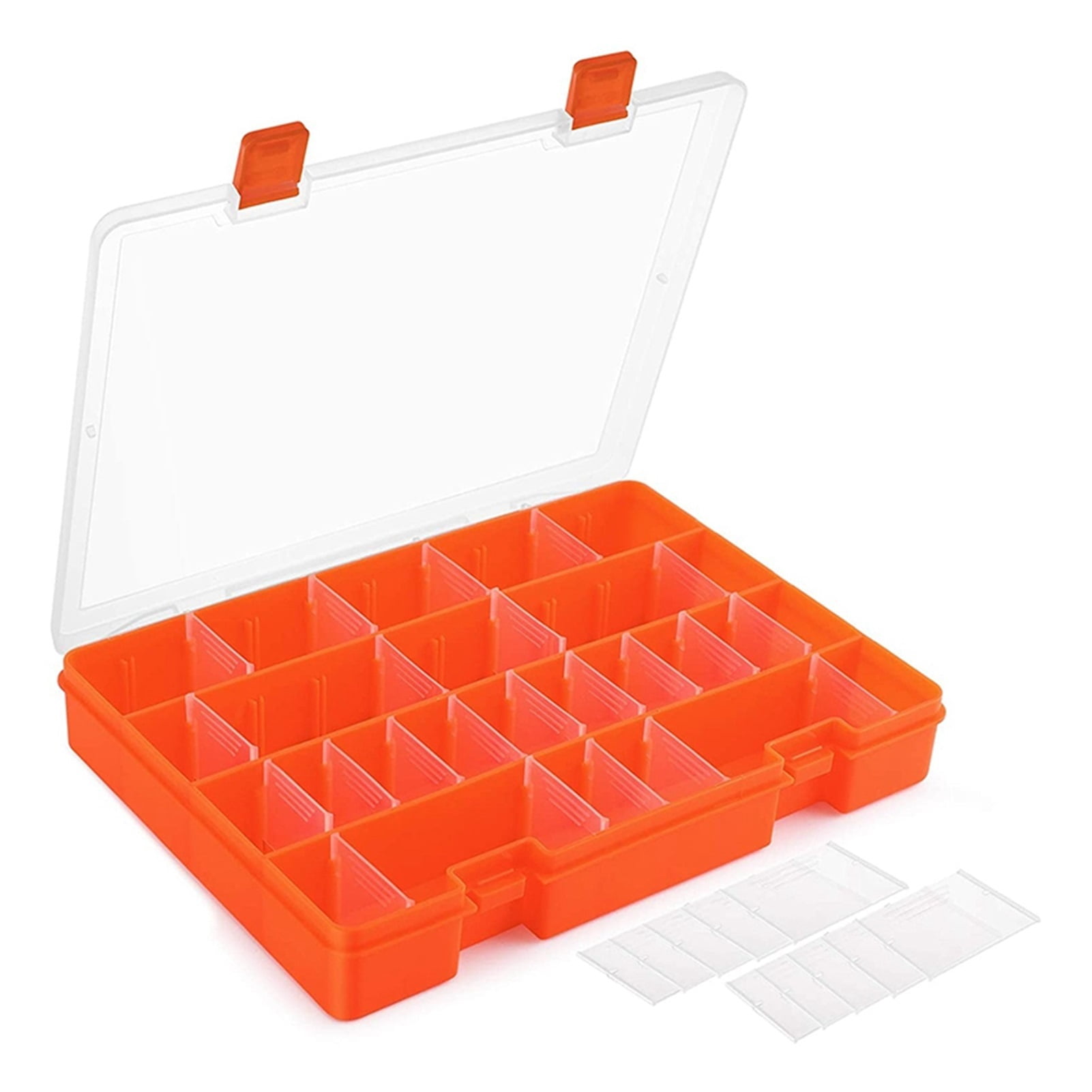 YANGJD Plastic Organizer Box With Adjustable Dividers, 36 Grids Storage ...