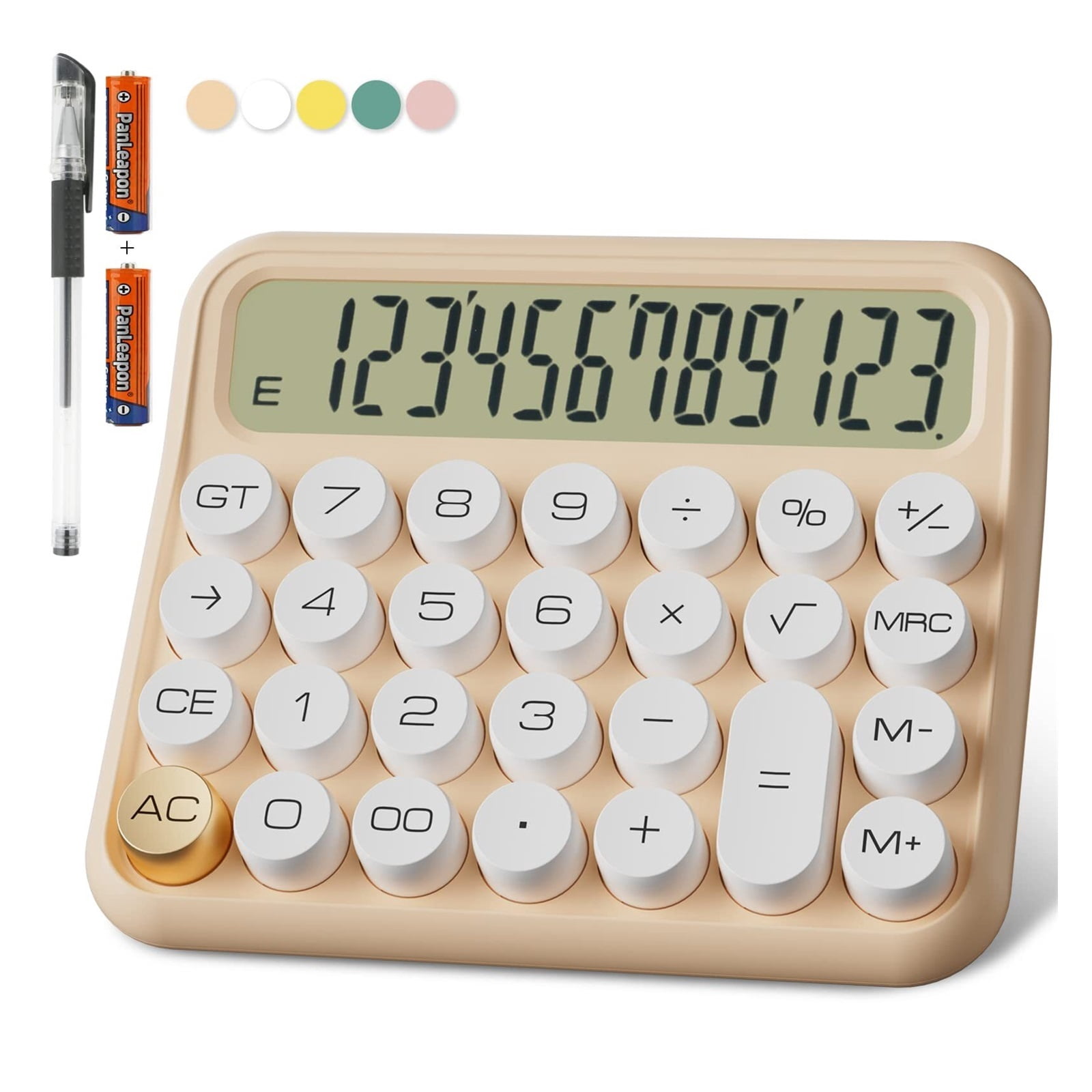 YANGJIND Mechanical Calculator 12 Digit Extra Large 5-Inch LCD Display ...