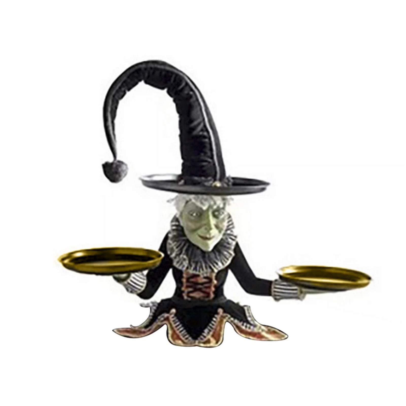 YANGJUN Halloween Witch Candlestick Ornament,Halloween Witch Tray ...