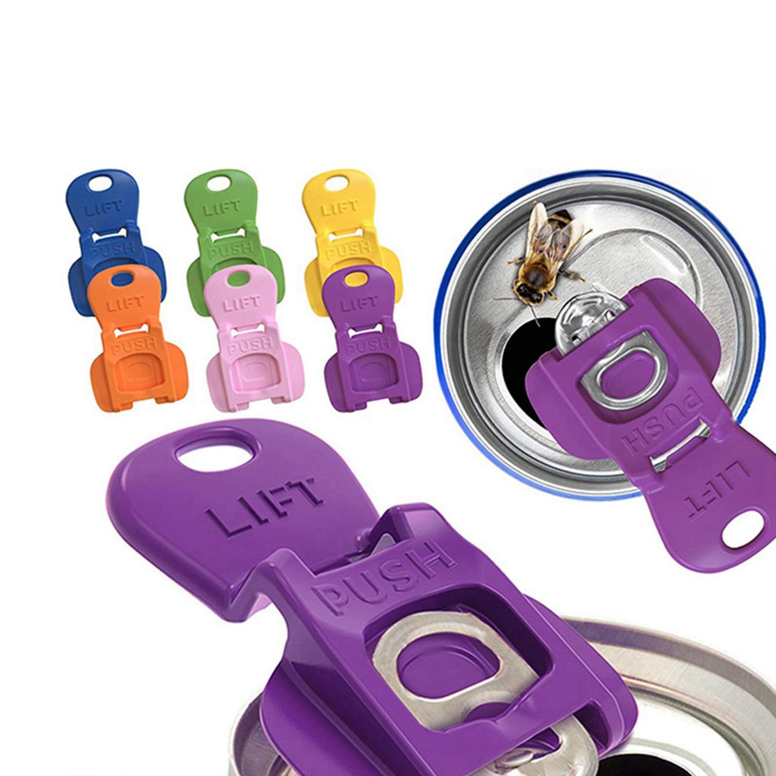 YANGJUN Simple Pull TAB Opener and Beverage Protector,Cola Beverage Can ...
