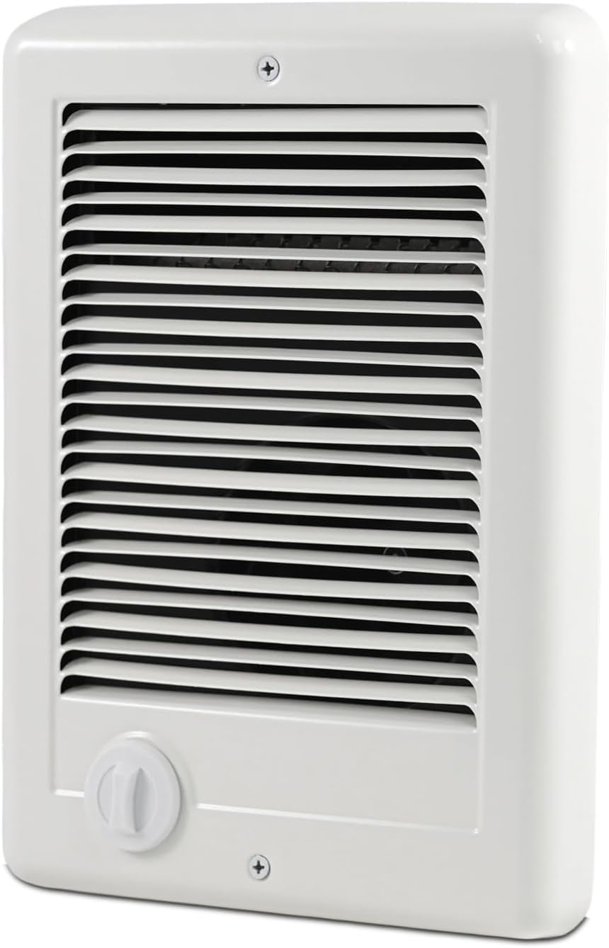 YANGLI 1000W Electric Wall Heater with Built-In Thermostat, White ...