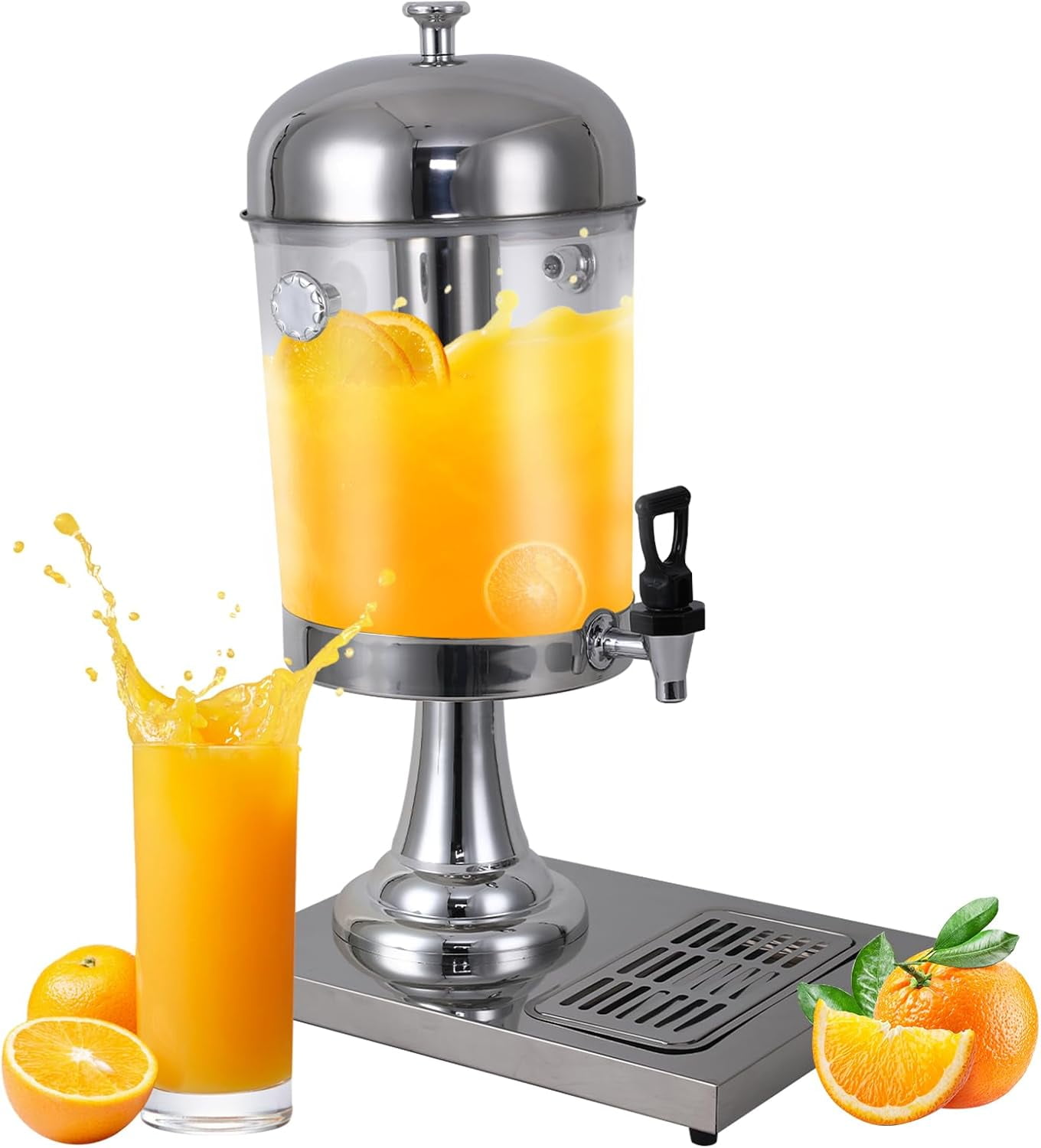 YANGLI 2.2-Gallon Commercial Drink Dispenser with Stand, Ice Container ...