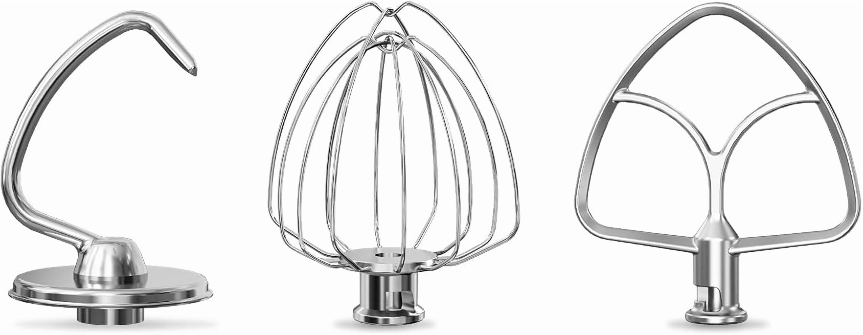 YANGLI 3-Piece Stainless Steel Attachments for KitchenAid 4.5-5 Qt Tilt ...