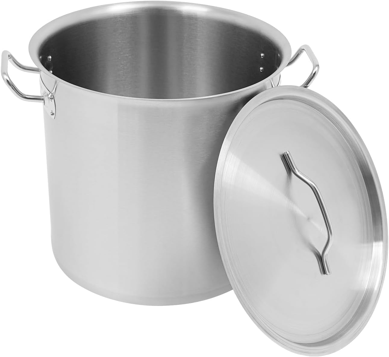 YANGLI 34.8-Quart Stainless Steel Stock Pot with Lid, Commercial Grade ...