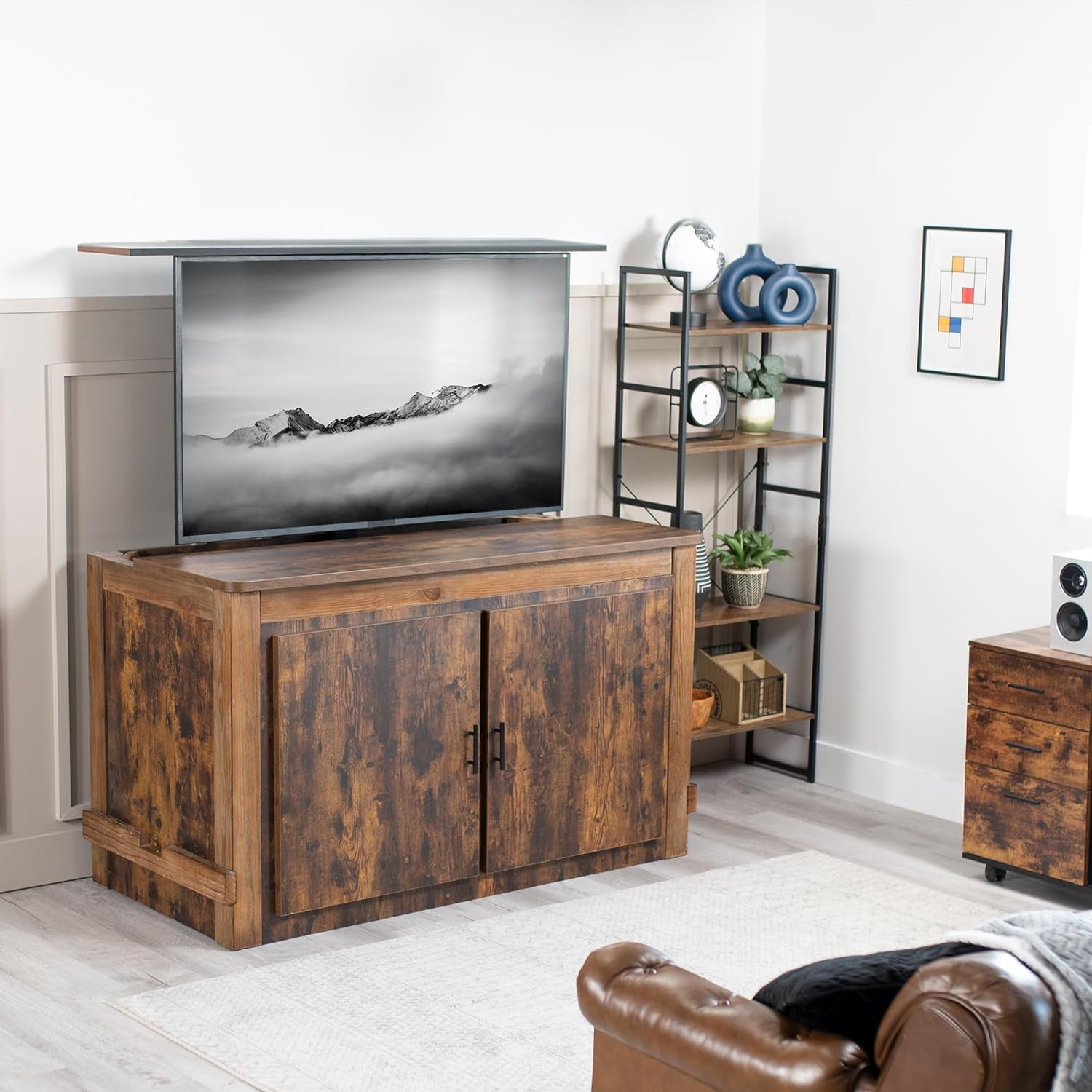 YANGLI Motorized TV Stand for 32 to 65 inch Screens, Vertical Lift ...