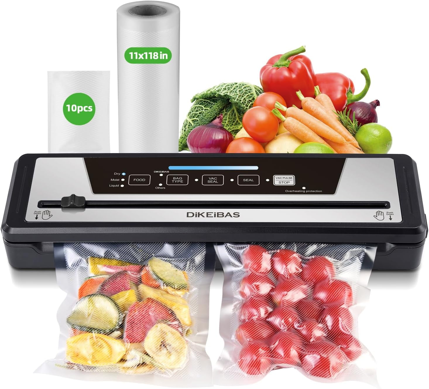 YANGLI Vacuum Sealer Machine – 85kPa Automatic with Dry/Moist Modes ...