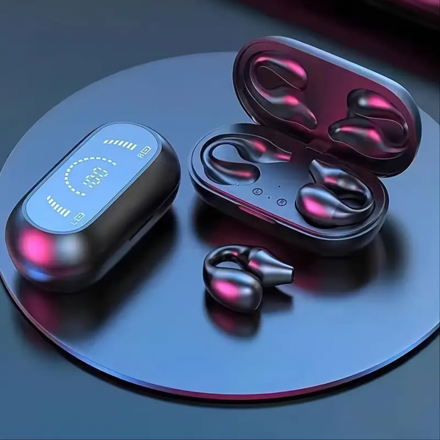 YANGUKJ 1pc Wireless Headphones Mini Motion Bone Conduction Digital ...