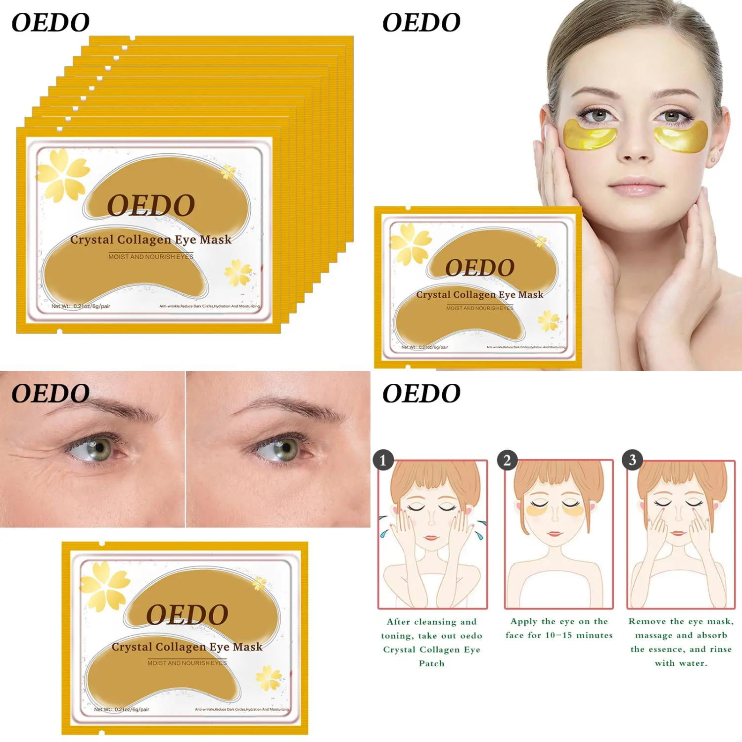 YANGUKJ Firming Hydrating and Moisturizing Eye Masks with Anti-Aging ...