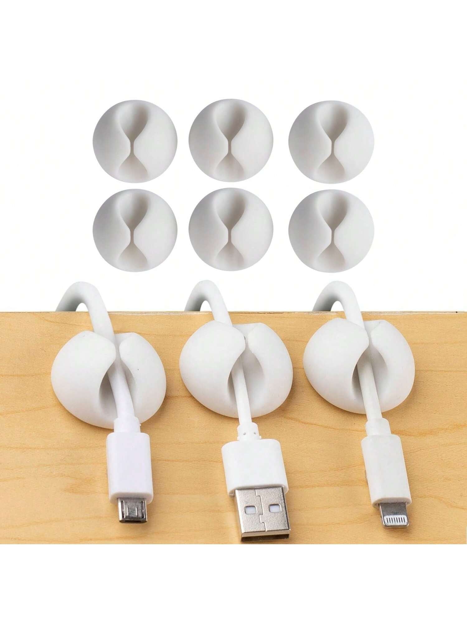 YANGURJ 6pcs Cable Clips Organizer For Phone Charging Cable Cable ...