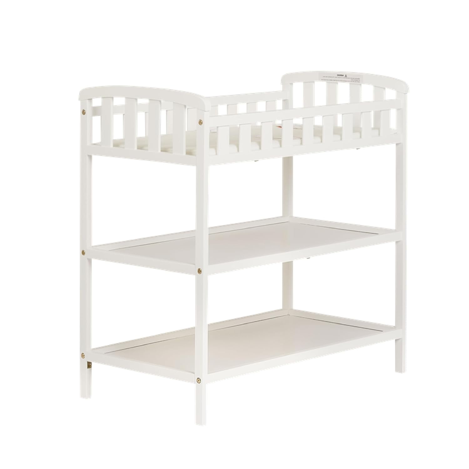 YANGY Emily Changing Table In White, Comes With 1" Changing Pad ...