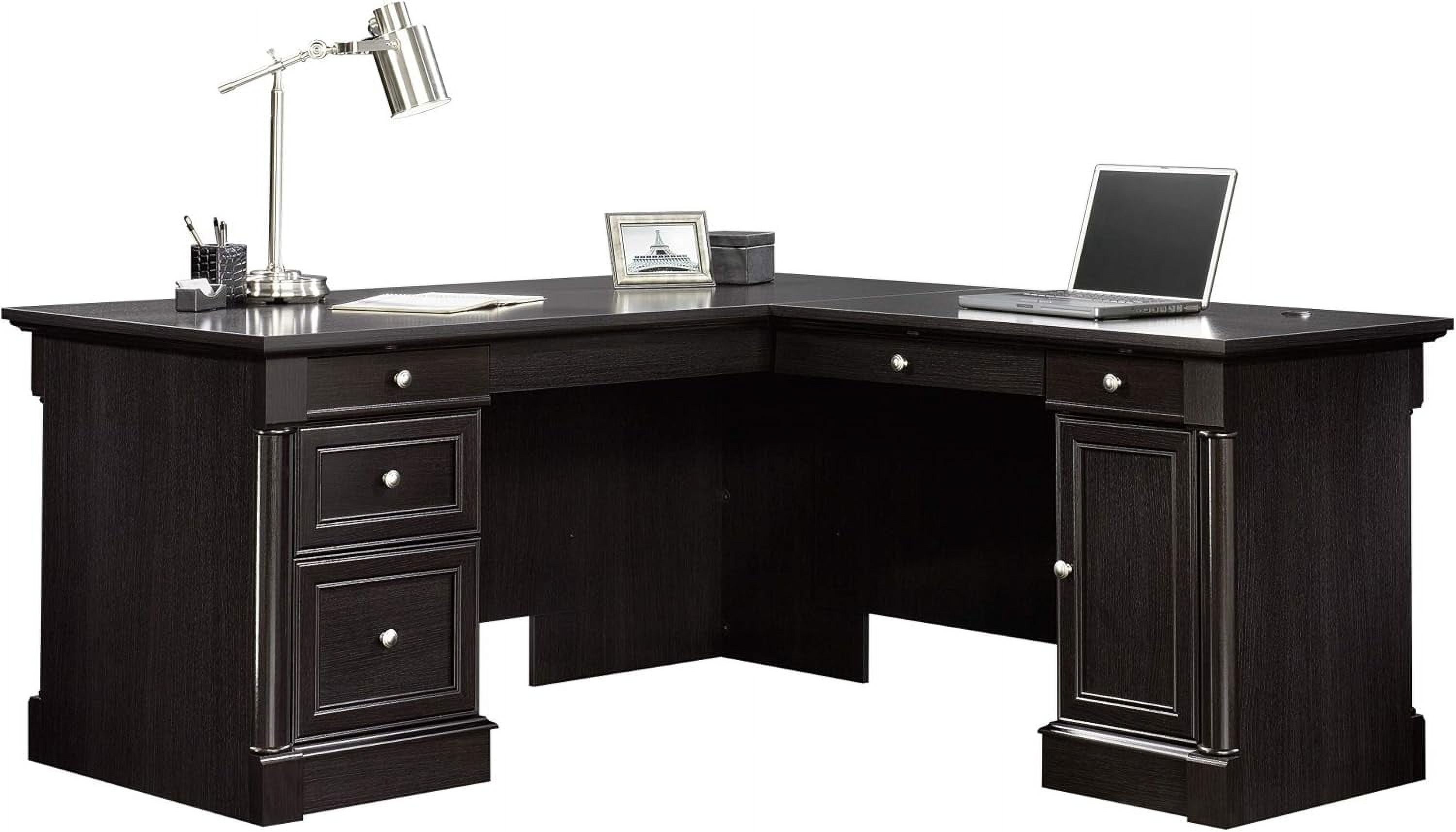 YANGZHIBO Palladia L-Desk, L: 68.74" x W: 65.12" x H: 29.61", Wind Oak ...