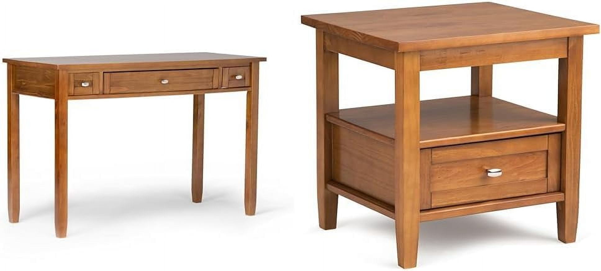 YANGZHIBO Warm Shaker Solid Wood 48 inch Home Office Desk and 20 inch ...