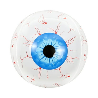 Costway 2 Pack 3 FT Halloween Inflatable Eyeballs w/ Air Blower & Red ...