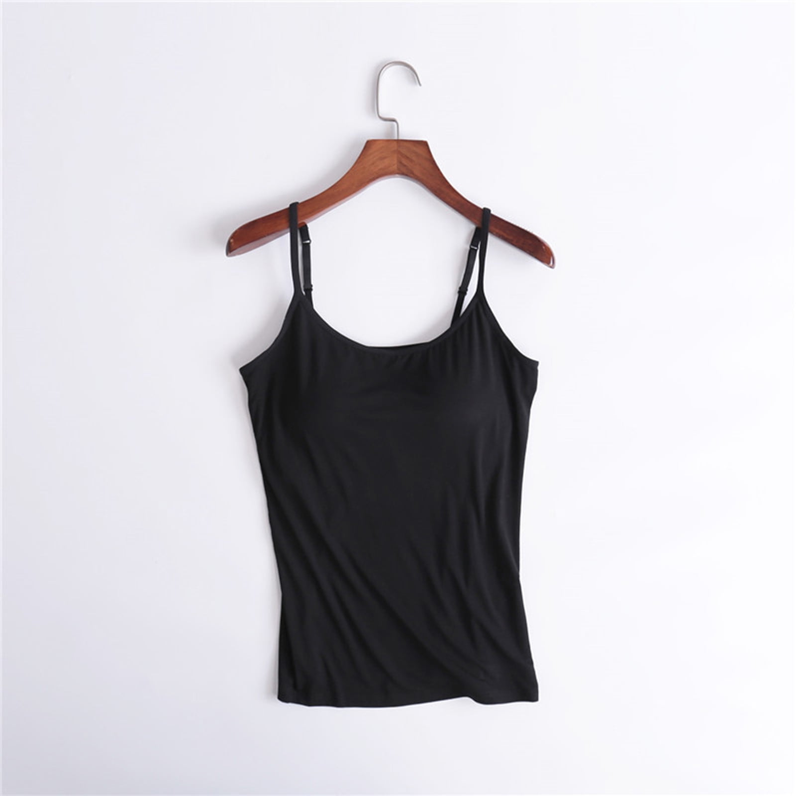 YANHAIGONG Ladies Camisole With Built in Bra Cups, Ladies Camisole With ...