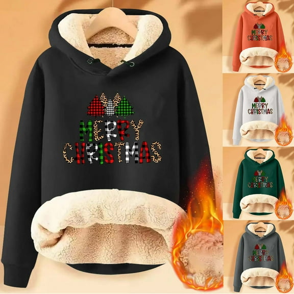 Christmas Sweatshirts for Women Oversized X-Mas Tree Graphic Printed ...